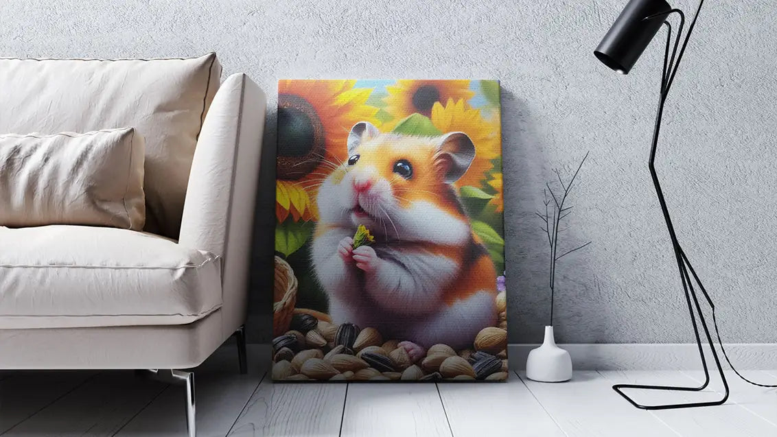 A cute hamster art: How to paint a hamster? – Pets By Numbers