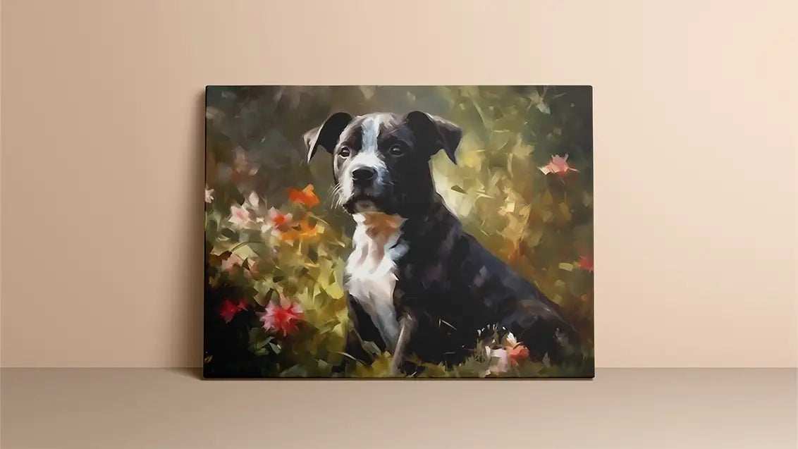Pet paintings in different art styles: realism, impressionism and abst ...